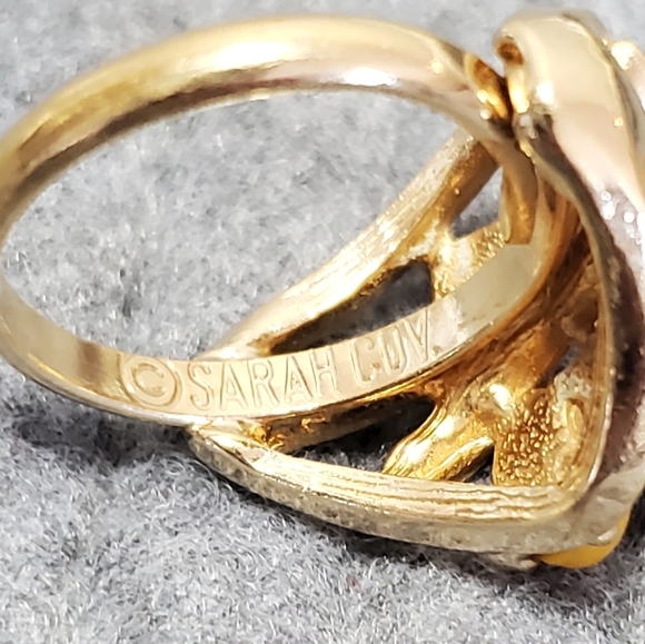 Sarah Coventry | Jewelry | Vintage Sarah Coventry Gold Tone Adjustable Ring | Poshmark